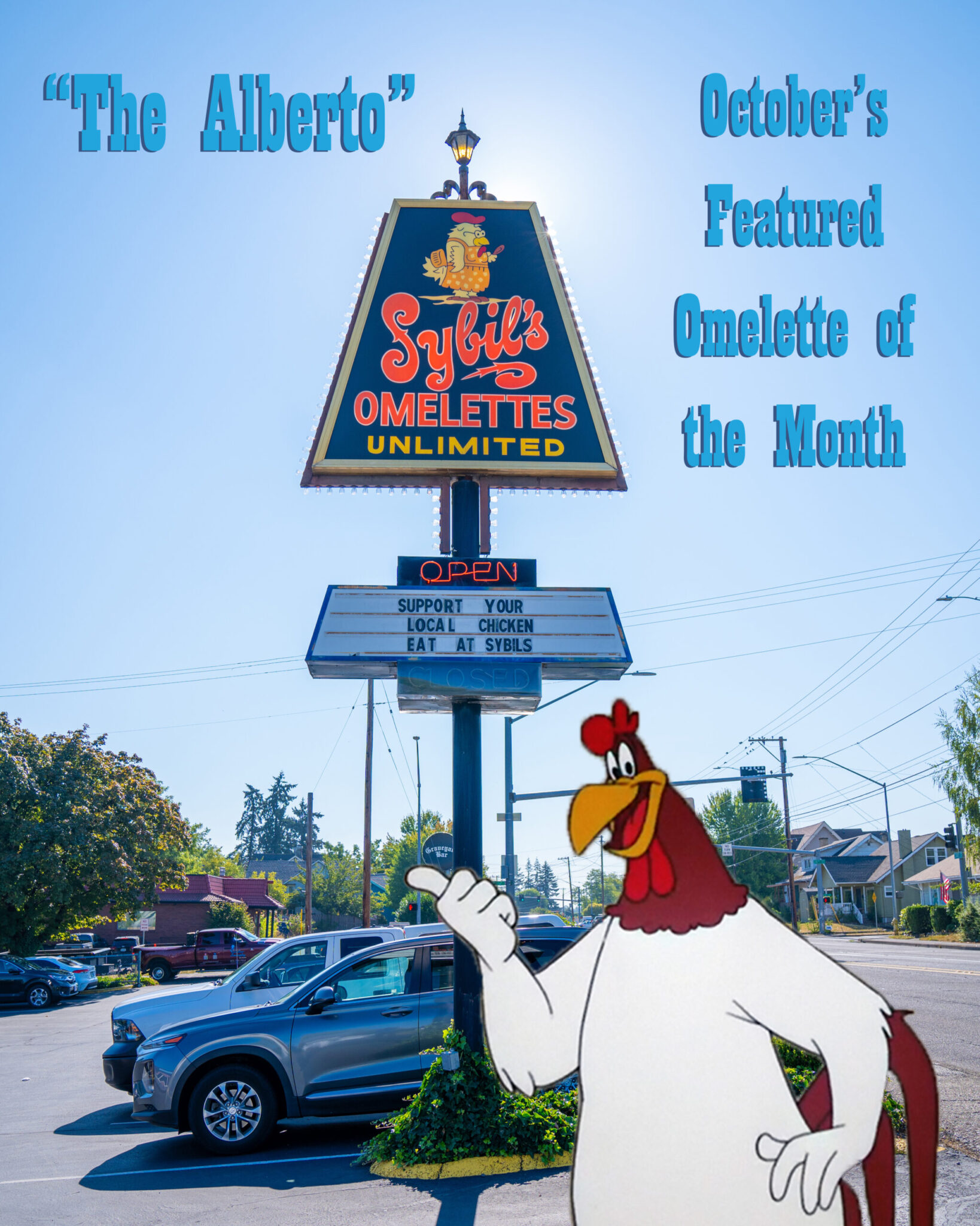 October Featured Omelette of the Month: “The Alberto” - Sybil's Omelettes
